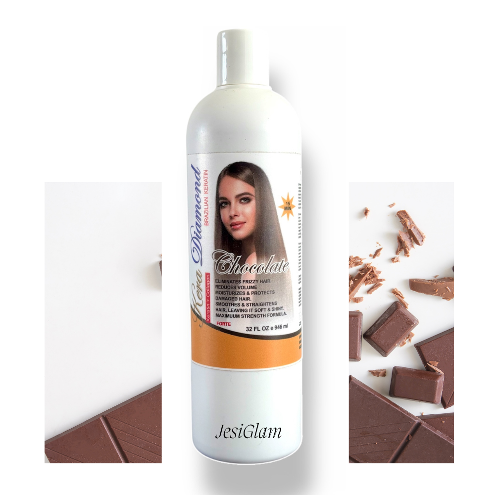 Kera Diamond Keratin Treatment Chocolate Restore w/Vitaminas 32FL Oz e ...